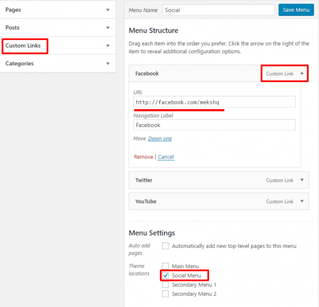 Navigation Menu Setup Gridlove Wordpress Theme Documentation Meks