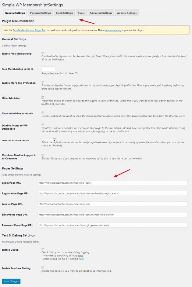 Setup membership website using Simple Membership WordPress plugin - WordPress Theme FAQ - Meks