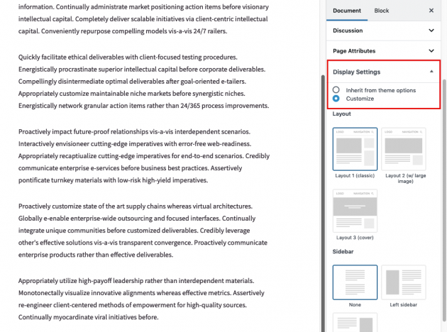 Pages Opinion Wordpress Theme Documentation Meks